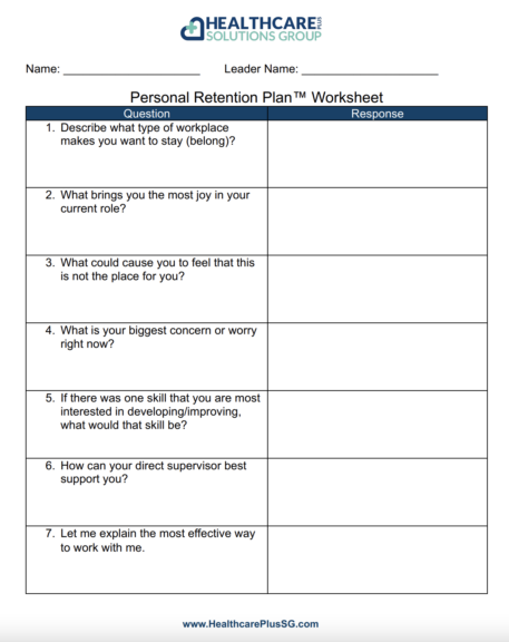Personal Retention Plan™ | Healthcare Plus Solutions Group